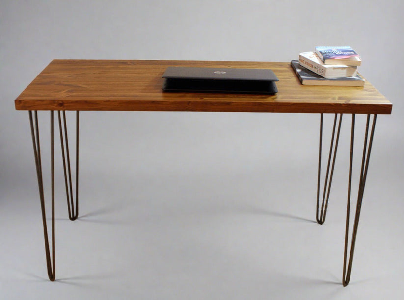 Minimalist Computer Table - Desk made in Rustic - Industrial Style ...